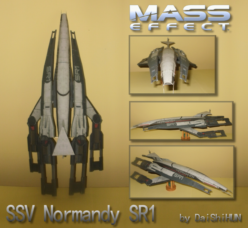 Mass Effect 2 SSV Normandy SR1 Papercraft | Papercraft Paradise ...