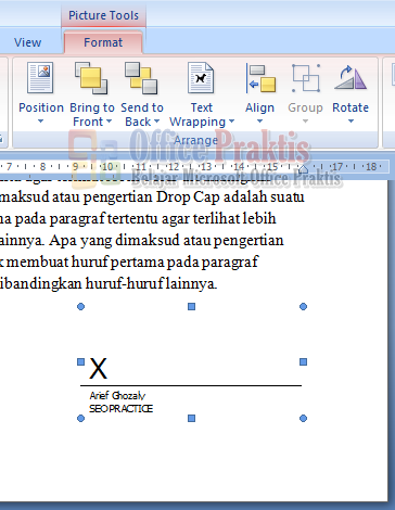 Fungsi Signature Line di Ms. Word - Office Praktis