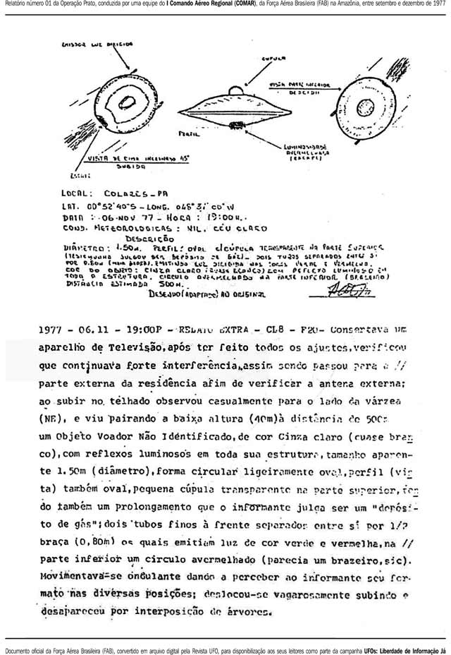 OVNIs na Amazônia - Operação Prato (Colares)