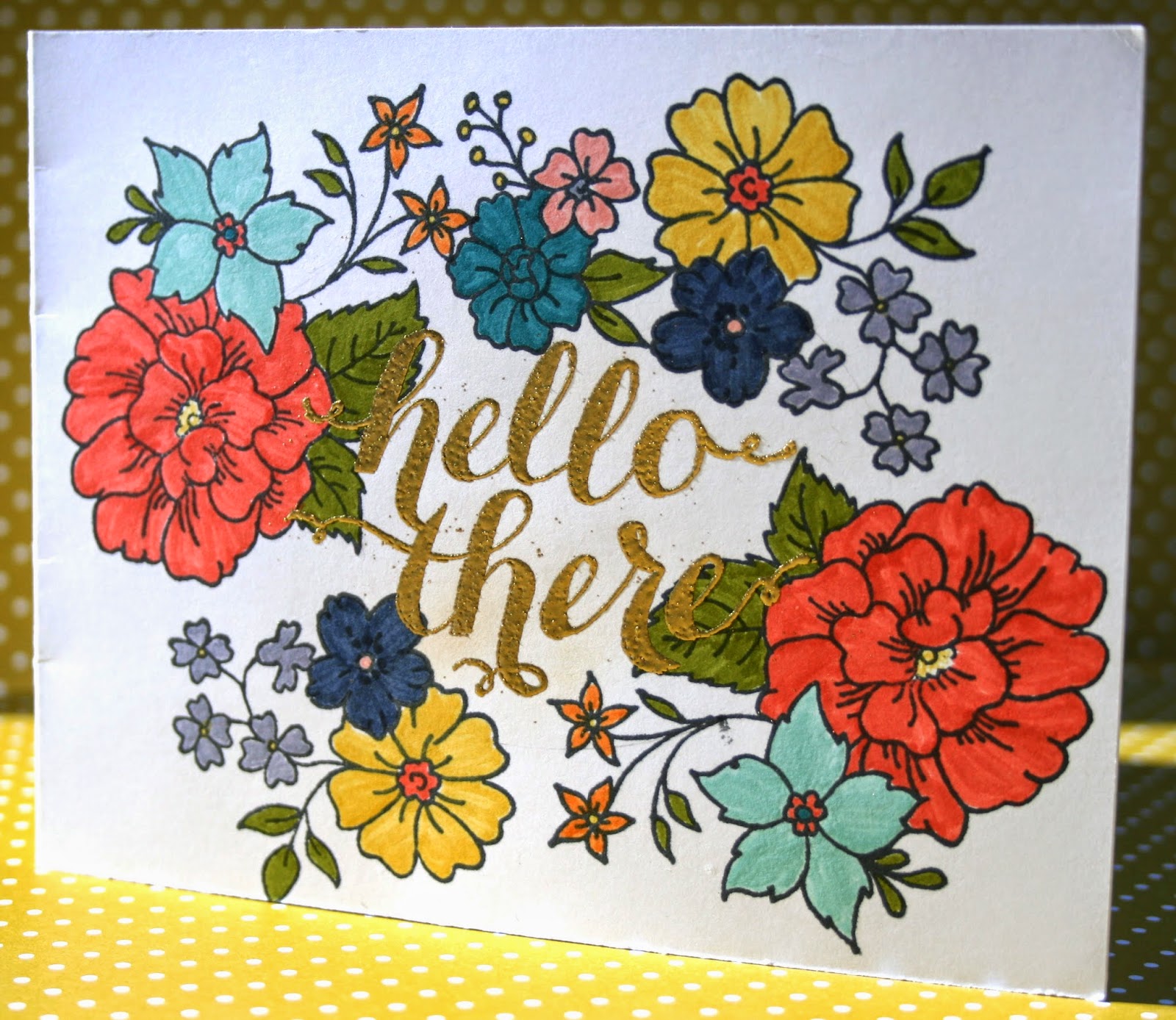 Stampin' Up Coloring Part 1: Hello There using Stampin' Write Markers