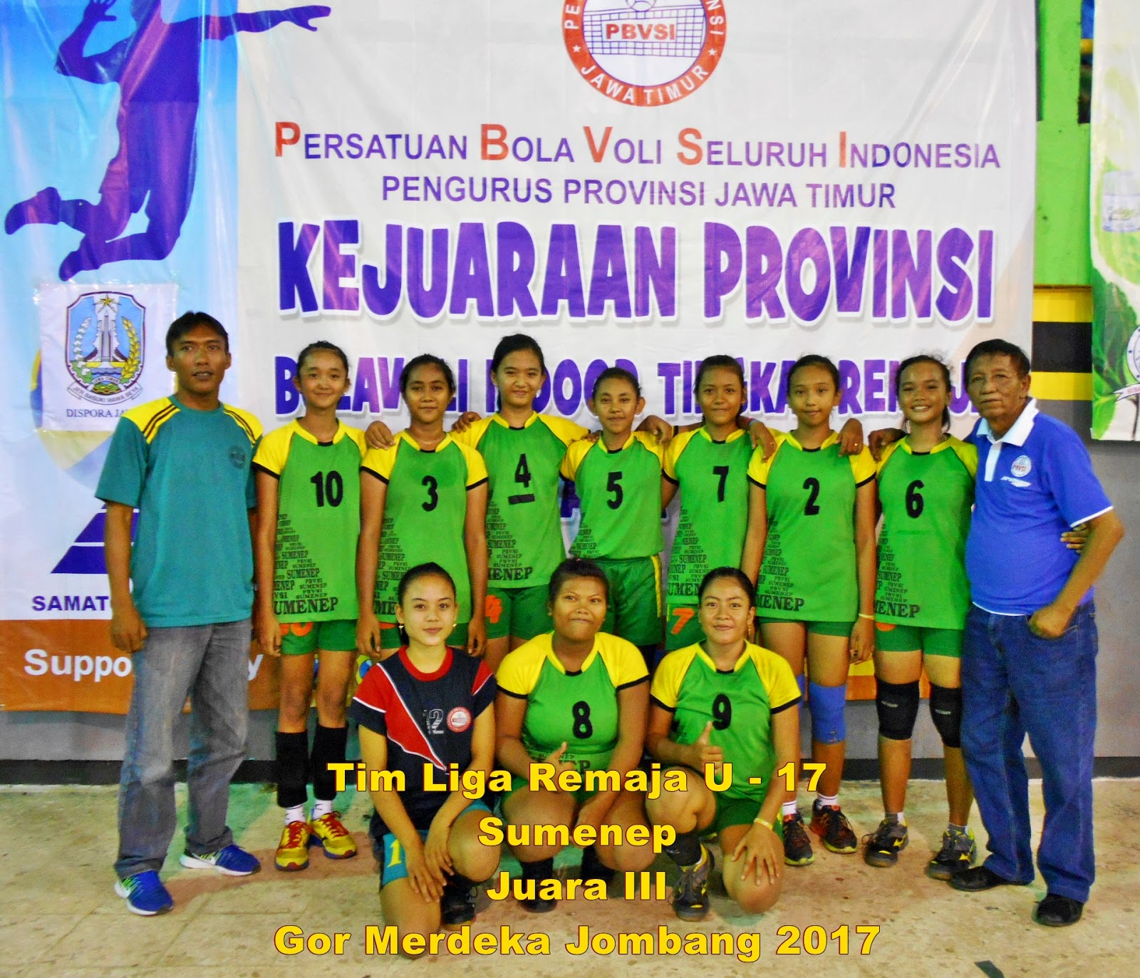 BRAVO !!! BOLA VOLI JATIM U -17, 2017 SUKSES FULL ~ News Writter