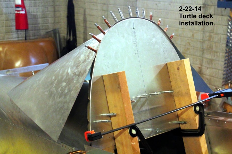 My CX4 Airplane Build Blog: Turtle Deck Installation