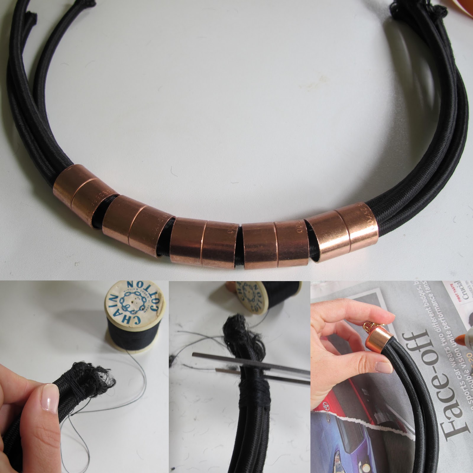 No Big Truth: kirrily bengal choker DIY tutorial