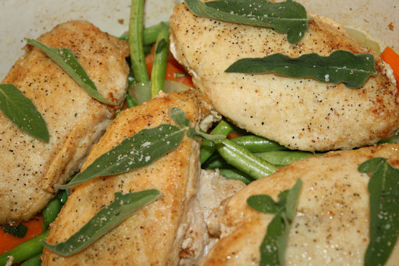 Wildflower Sunshine: Recipe of the Day: Sage Chicken with Green Beans ...