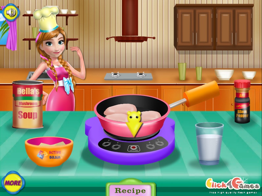 Anna Cooking Pasta | game online