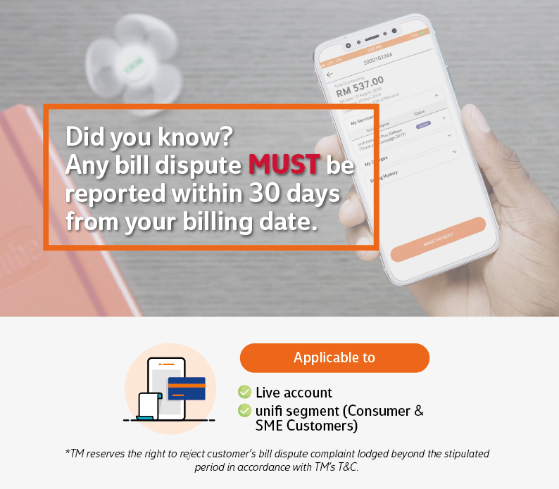 Bill dispute? Report within 30 days of your billing date! - UniFi ...