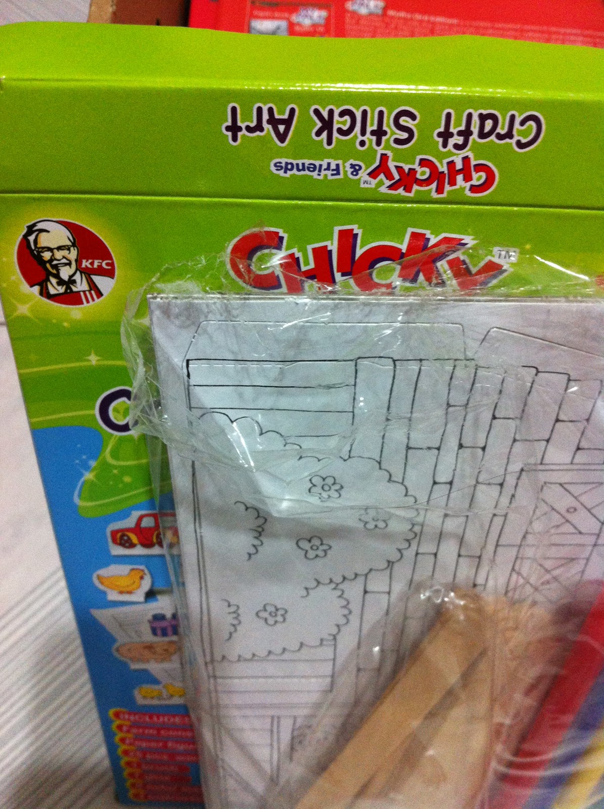 all SIZES must GO !: Brand New KFC Craft Stick Art
