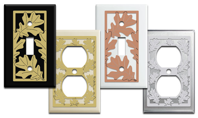 Kyle Switch Plates: Oak Leaf Switch Plates & Outlet Covers | Fall Decor