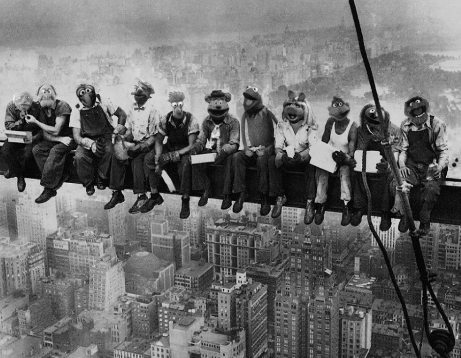 Wallpapers Photo Art: Lunch Atop a Skyscraper, 1932 Poster, Eating ...