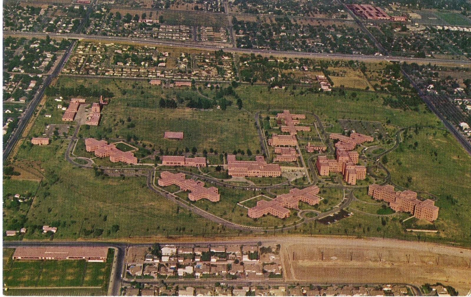 Veterans Administration Hospital in Sepulveda Postcard | San Fernando ...