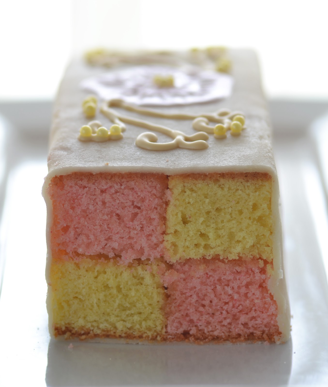 Battenberg Cake (Daring Bakers' Challenge) | Building Buttercream