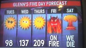 Thirty going on Eighteen: Today's Weather Report: It's HOT as HELL and ...