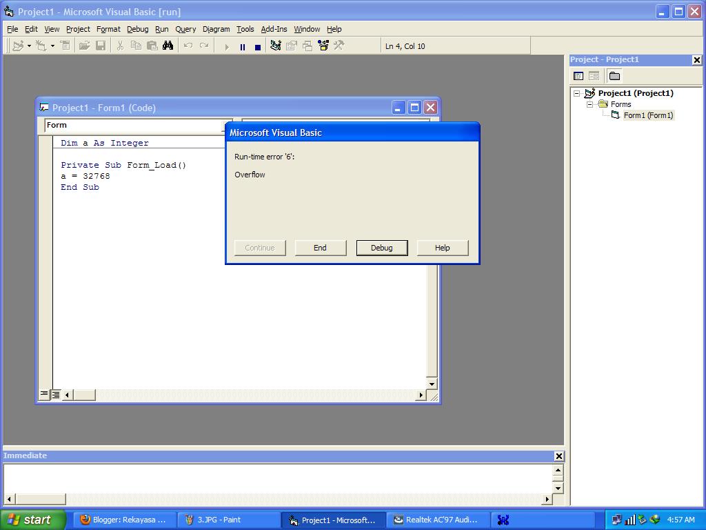 Tipe Data Untuk Variabel Dalam Visual Basic | Rekayasa Perangkat Lunak