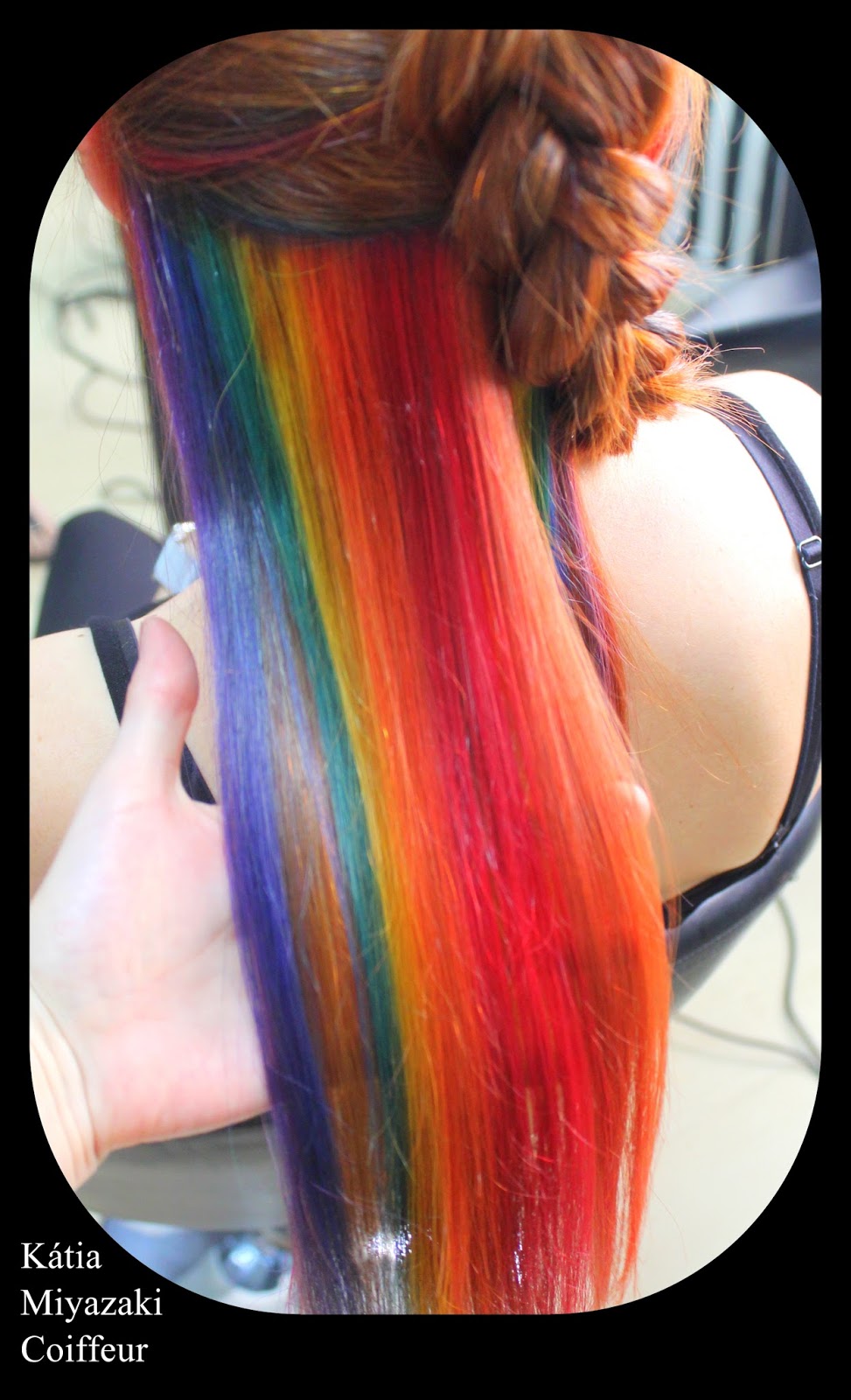 Katia Miyazaki Coiffeur: Colorful hair -Cabelo colorido -Rainbow hair ...