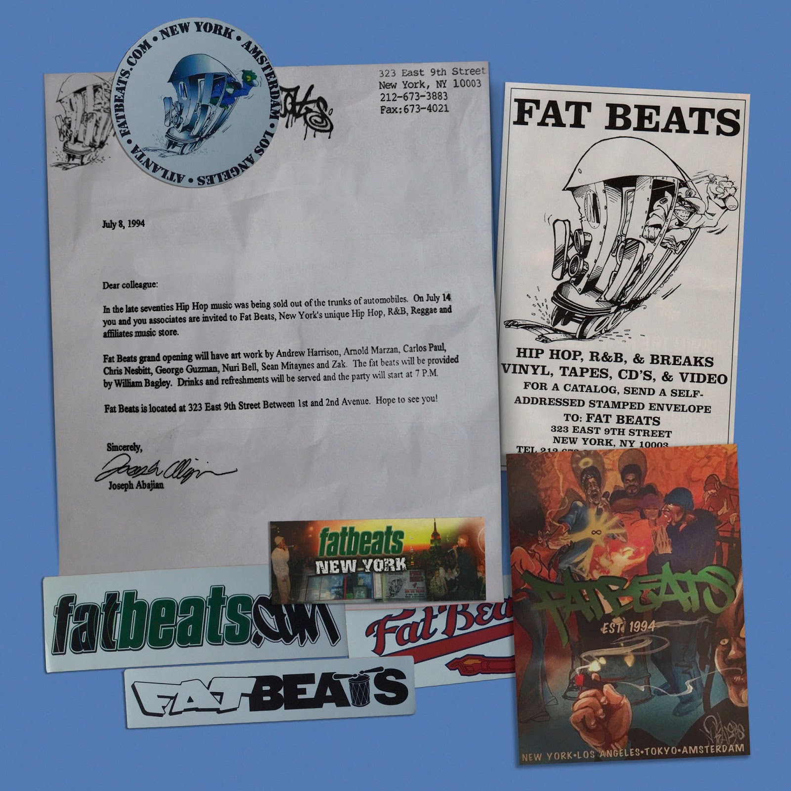 Hip-Hop Nostalgia: July 8, 1994: Invitation to Fat Beats on E 9th Street