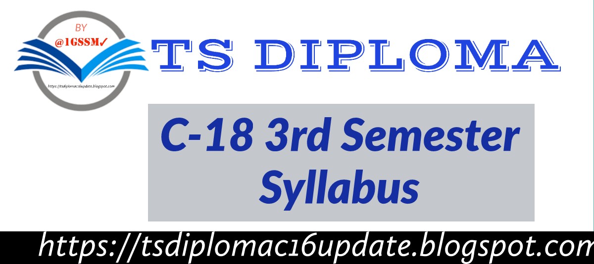 TS SBTET Diploma C18 3rd Sem Syllabus PDF Download