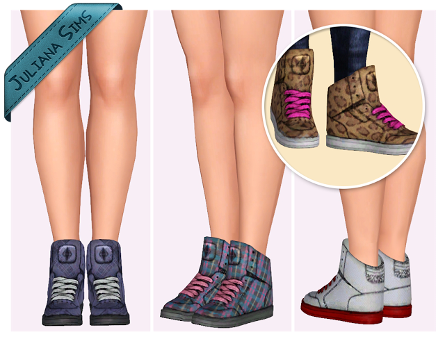 My Sims 3 Blog: Zika Sneakers by Juliana