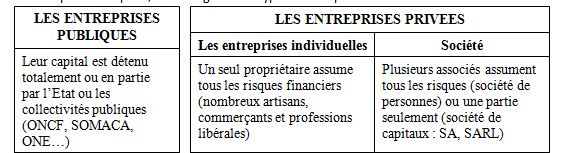 Chapitre 3 : La diversité de les entreprises - Ista Ofppt préparé par ...