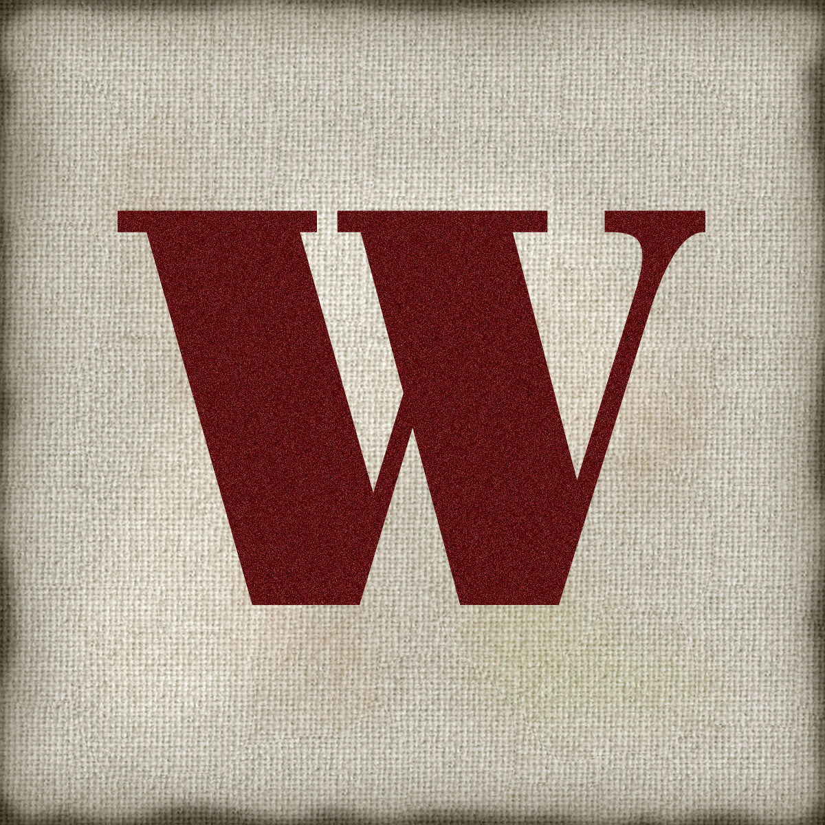 Red on Square Linen Digital Scrapbook Alphabet—Lowercase – Granny ...