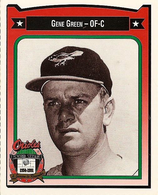 Orioles Card "O" the Day: Gene Green, 1991 Crown/Coca-Cola All-Time ...