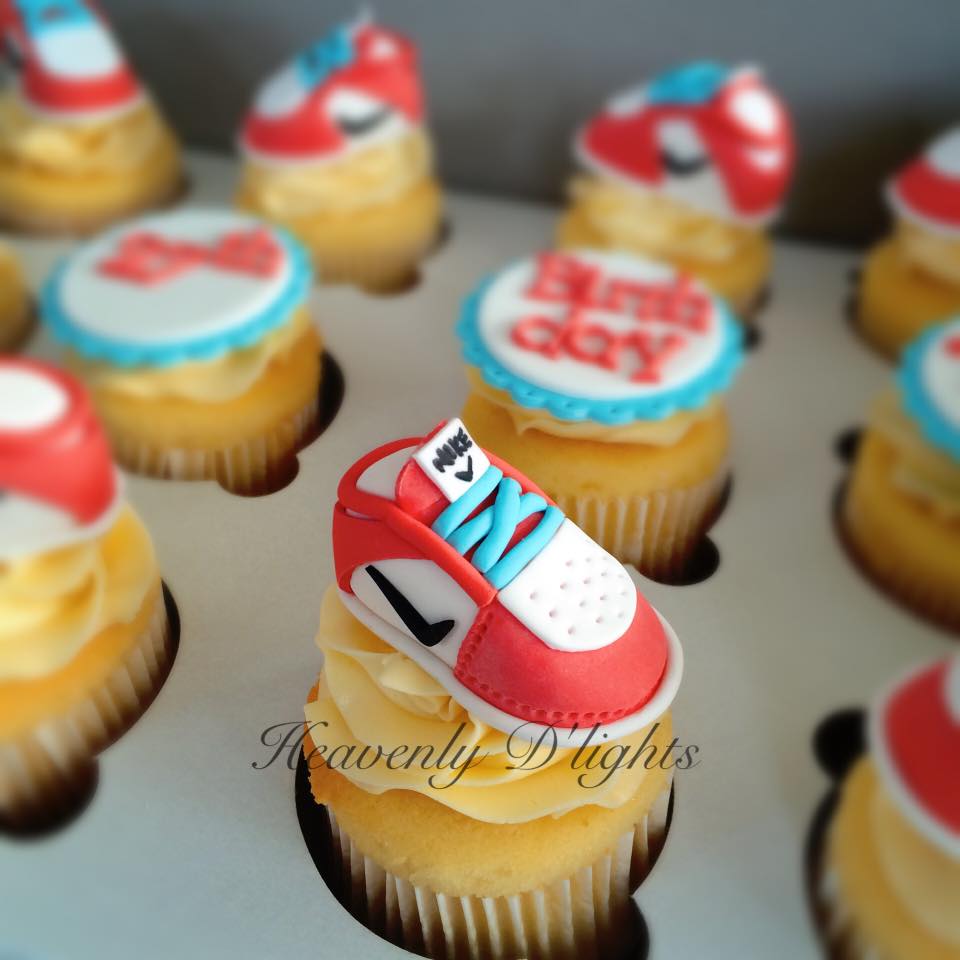 Heavenly D'lights: Sneakers themed Birthday Cupcakes
