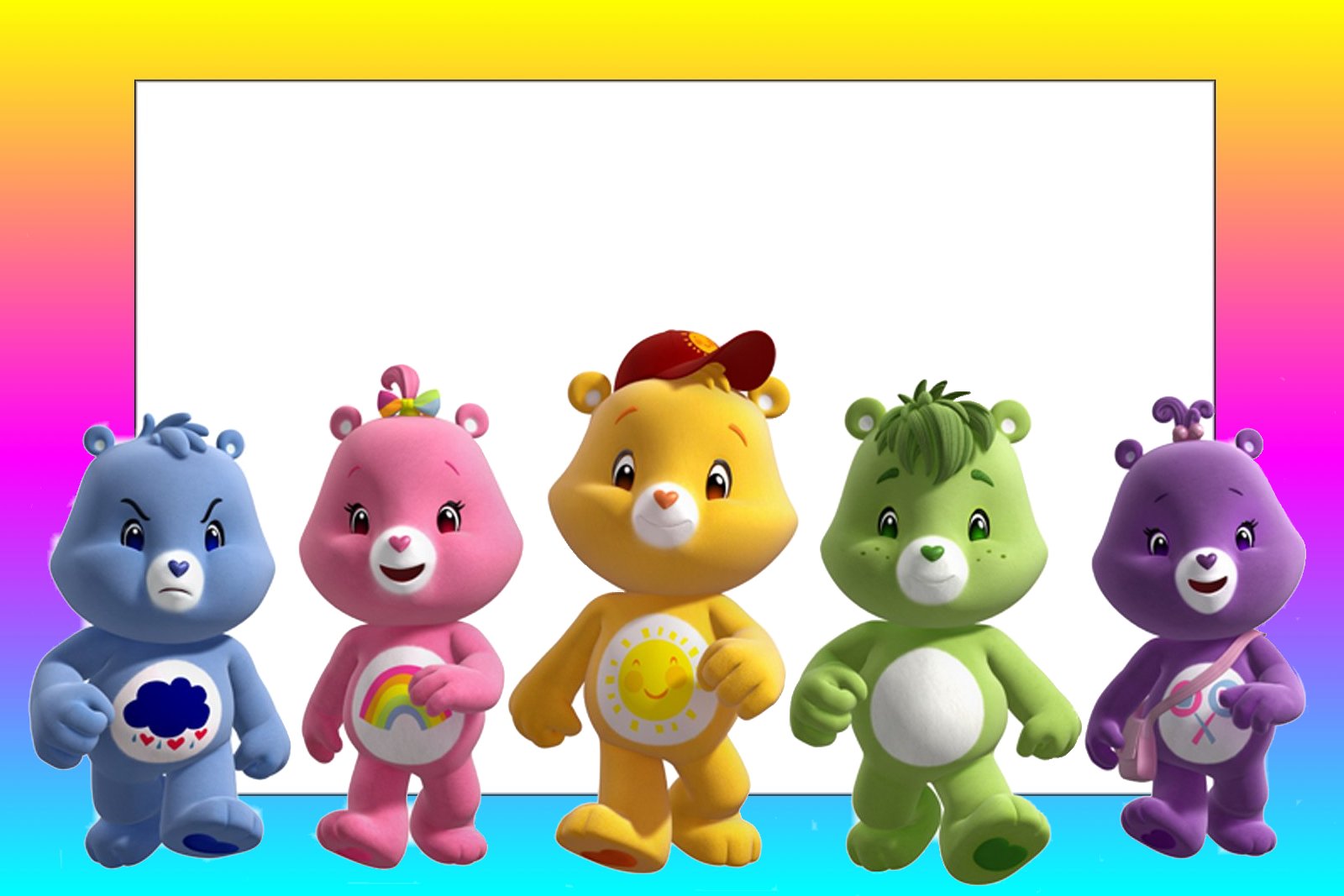 Care Bears Party: Free Printable Invitations. - Oh My Fiesta! in english