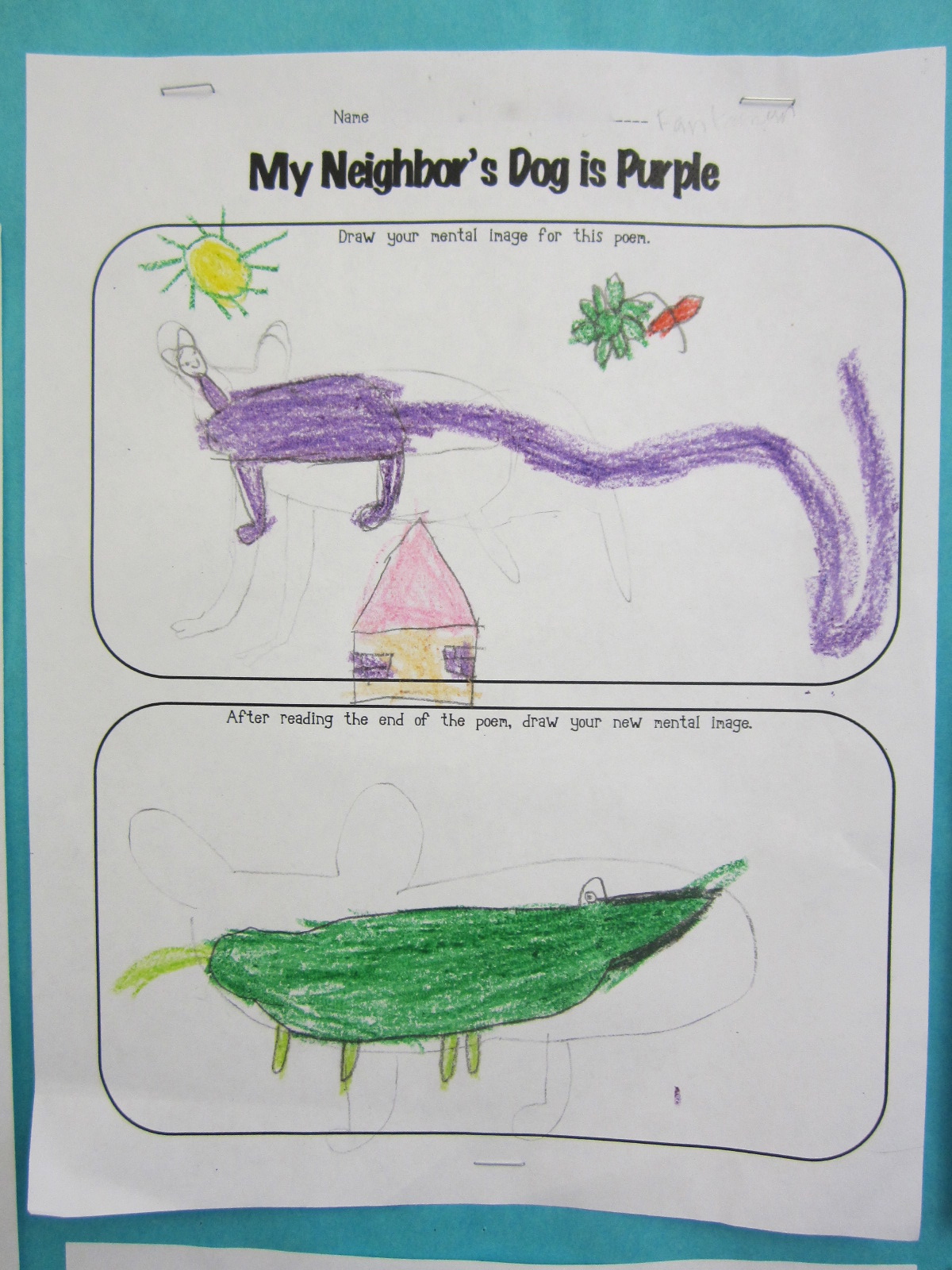 Lacy's Letters: My Neighbor's Dog is Purple - Visualizing