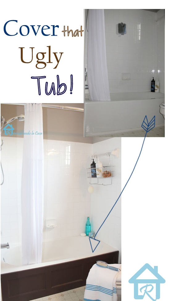 Bathtub Wood Panel Cover - Remodelando la Casa