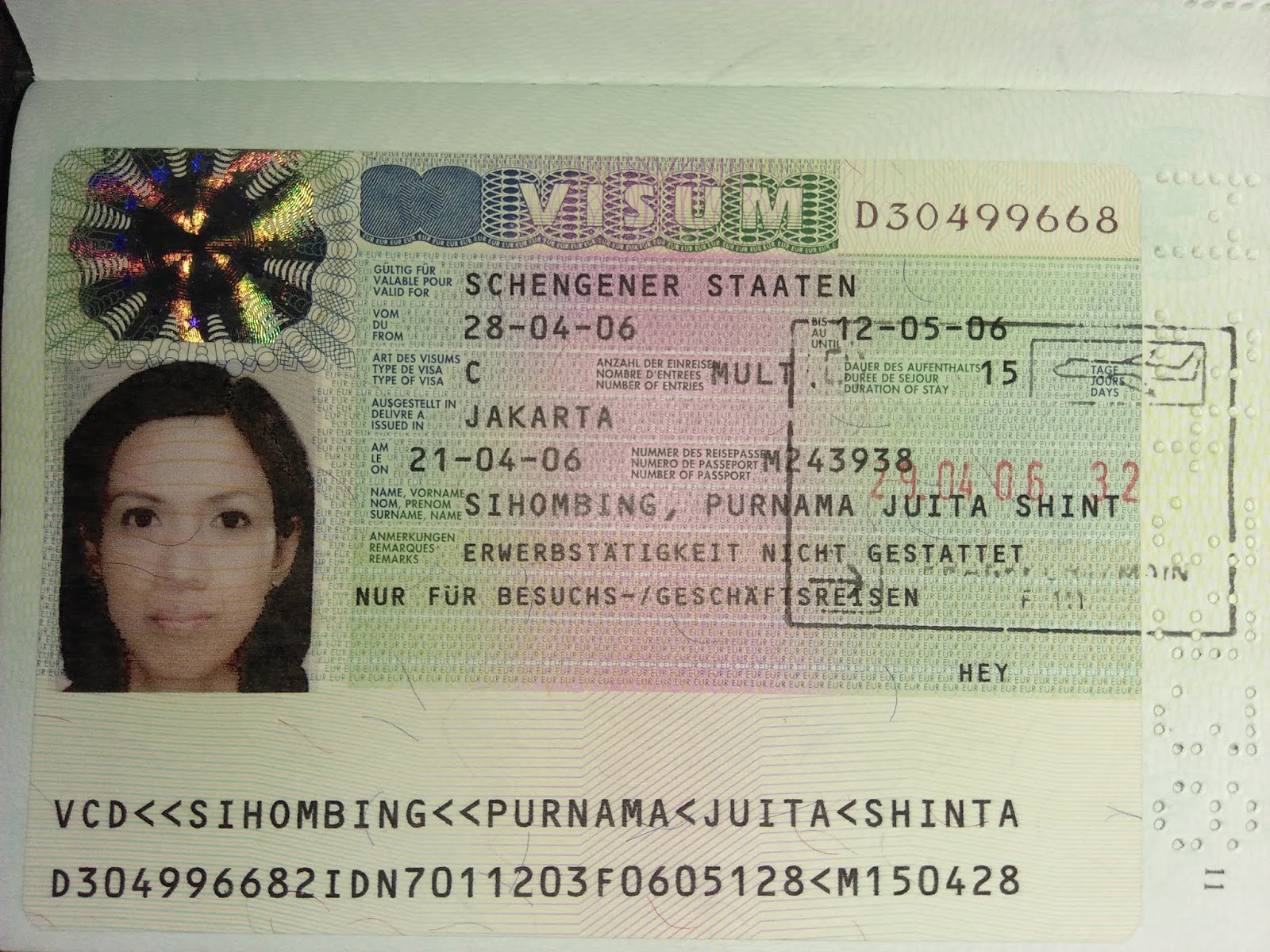 Private German - Deutsch Individuell: Aha, Das Bedeutet Das Visum