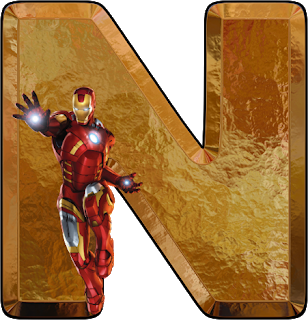 Abecedario con Iron Man. Iron Man Alphabet. - Oh my Alfabetos!