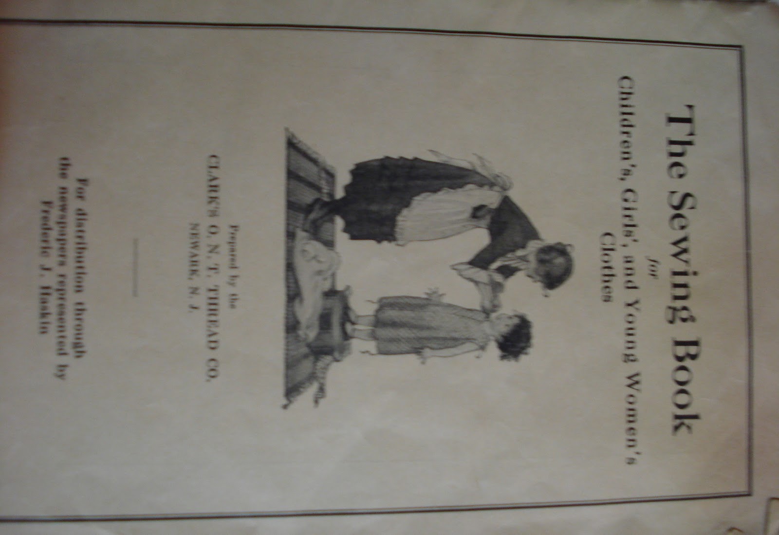 Couching thread Hidden zipper: Old sewing books