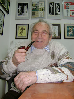 Artă la subsol! Emil Mureşan, "omul-păianjen", inovează şi la 83 de ani ...