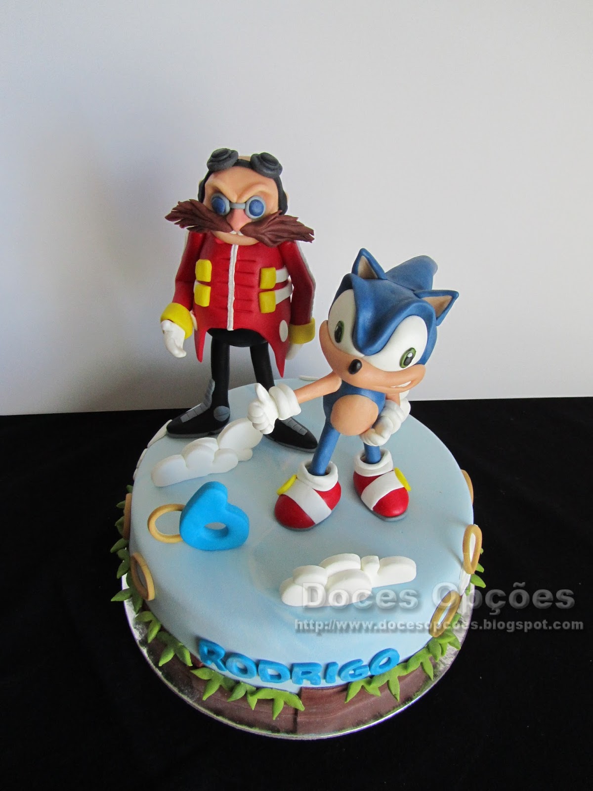 Doces Opções: O Sonic e o Doctor Eggman no 6º aniversário do Rodrigo
