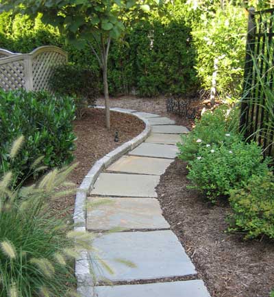 Custom Stoneworks & Design Inc.: Flagstone stepper path