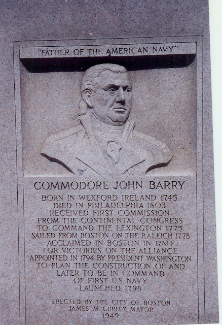 Irish-Born US Naval Hero Commodore John Barry, Shipping out of Boston