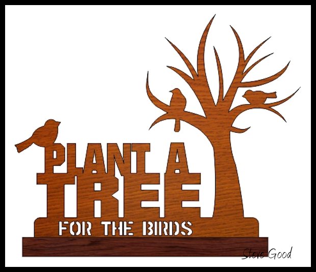 Scrollsaw Workshop: Plant a tree scroll saw pattern.