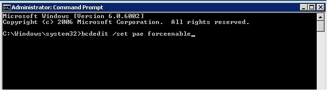 Balaji.Bakthavachalam's Blog: How to enable PAE On Windows Server 2008 ...