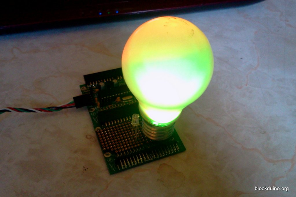 BlockDuino: BlockProto2 и RGB светодиод - готовая Mood лампа