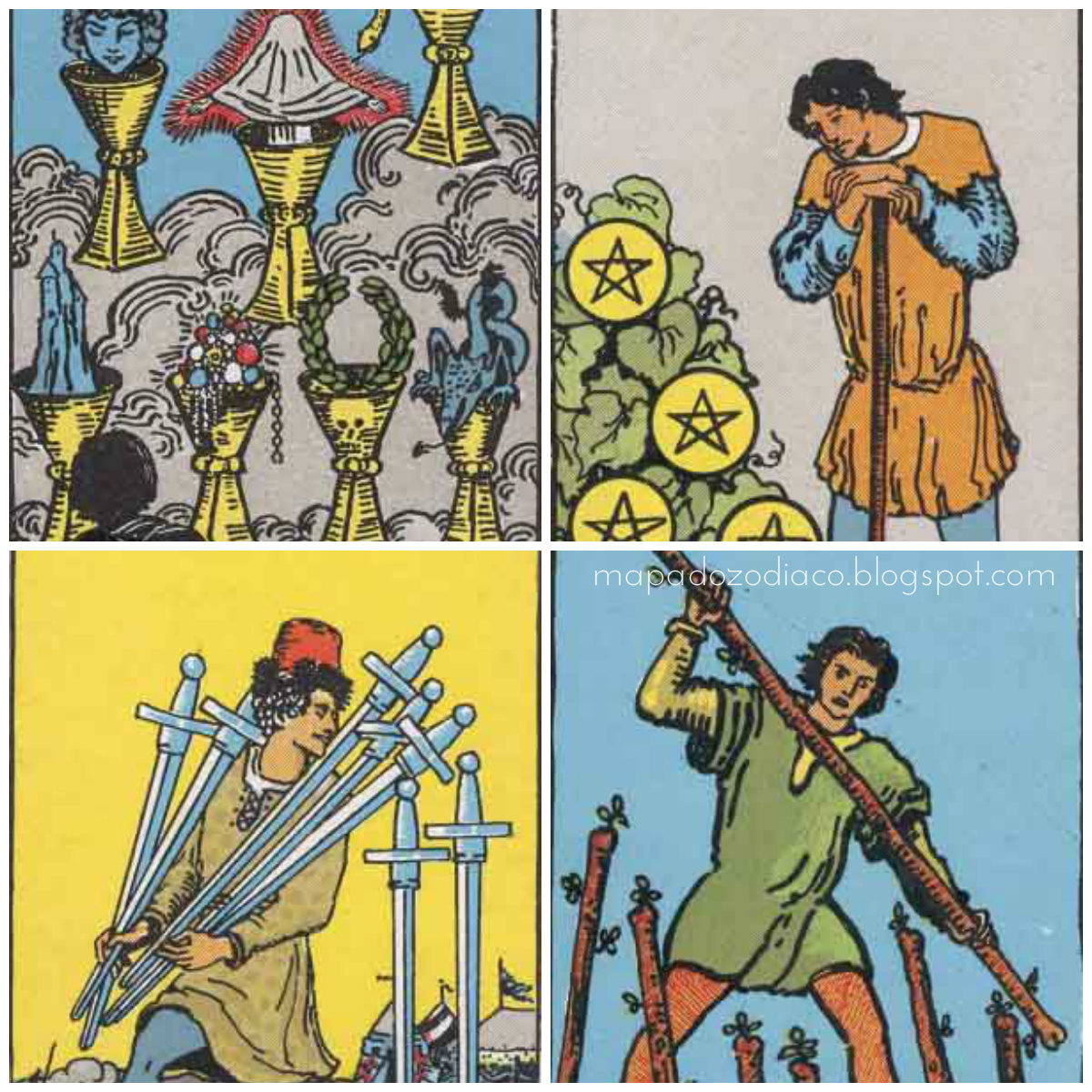 Significado Das Cartas 7 No Tarot | Mapa do Zodíaco