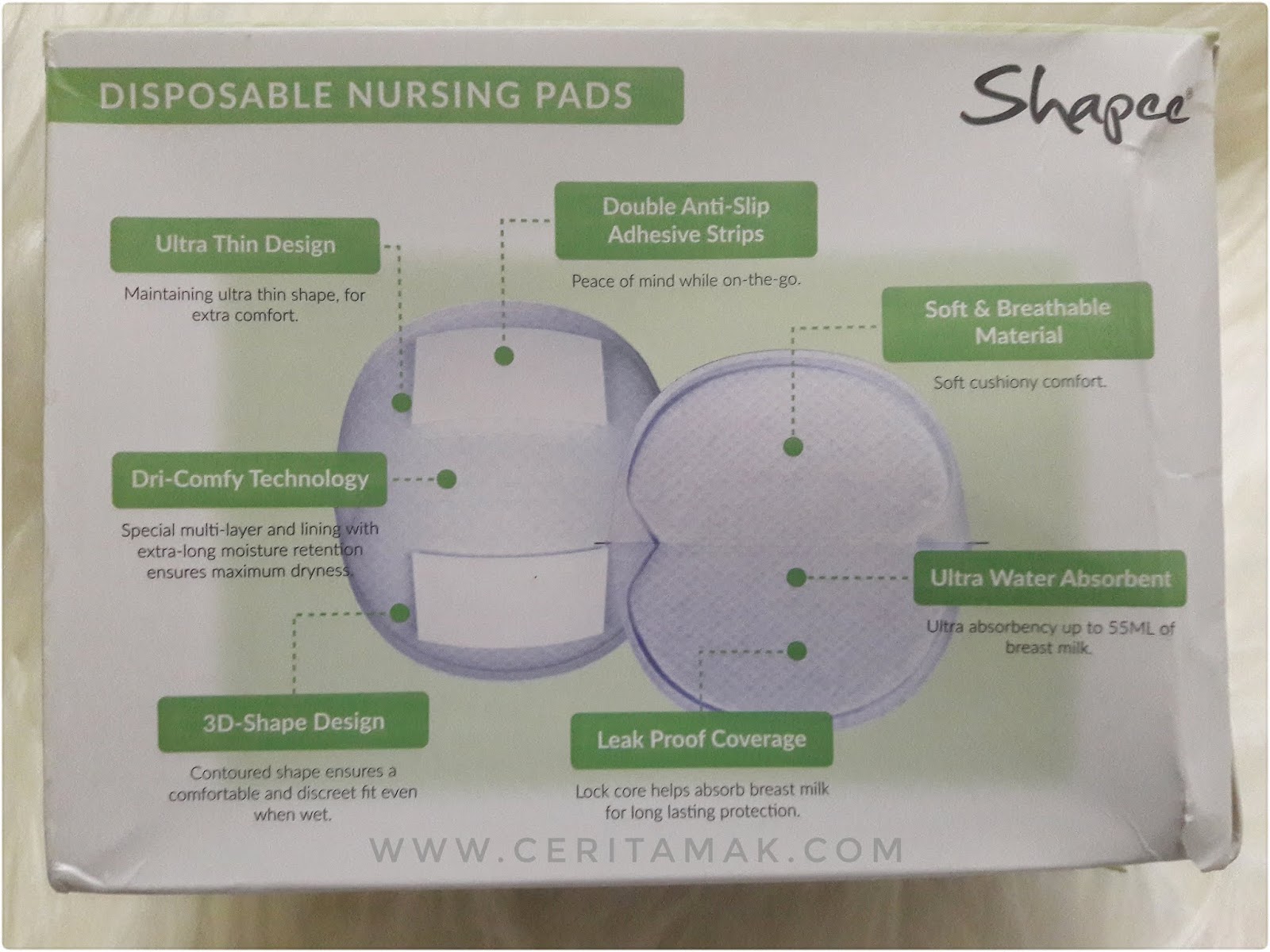 Shapee Disposable Nursing Pad Untuk Ibu Menyusu - #CeritaMak