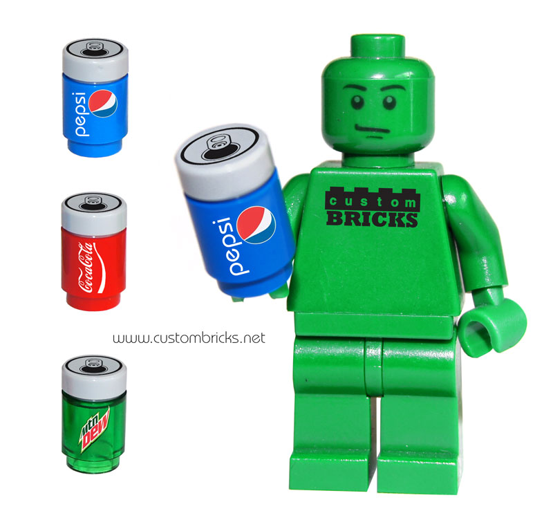 customBRICKS: Minifigure Soda Cans