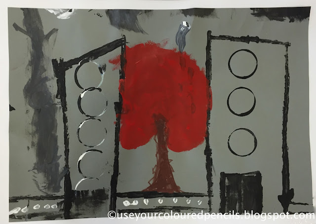 Use Your Coloured Pencils: The Red Tree