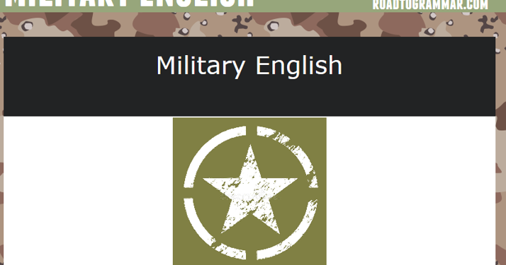 The Road to Grammar Blog: Military Vocabulary Quiz