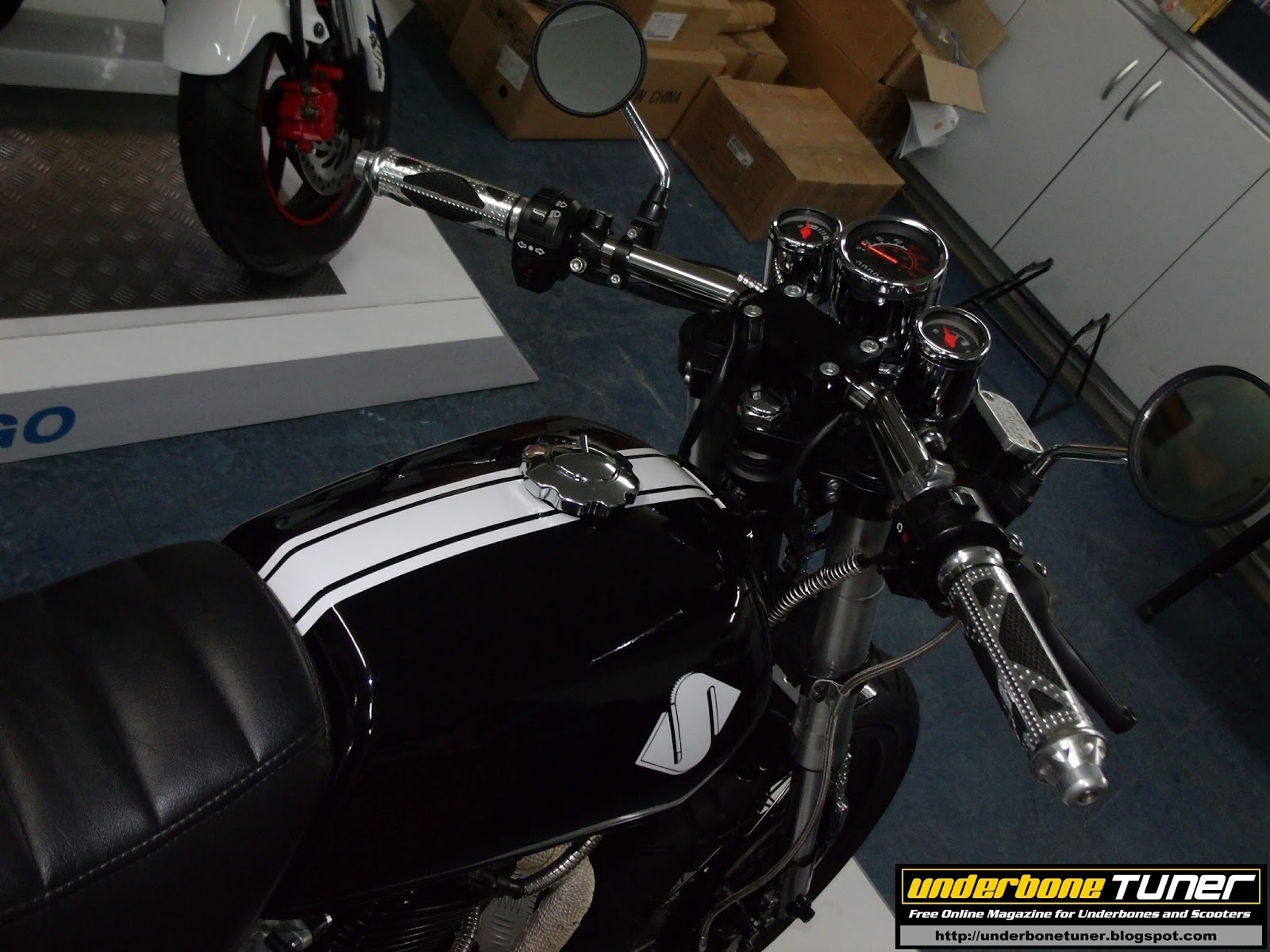 underbone tuner: Modified Bikes: The Skygo Pony Cafe Racer