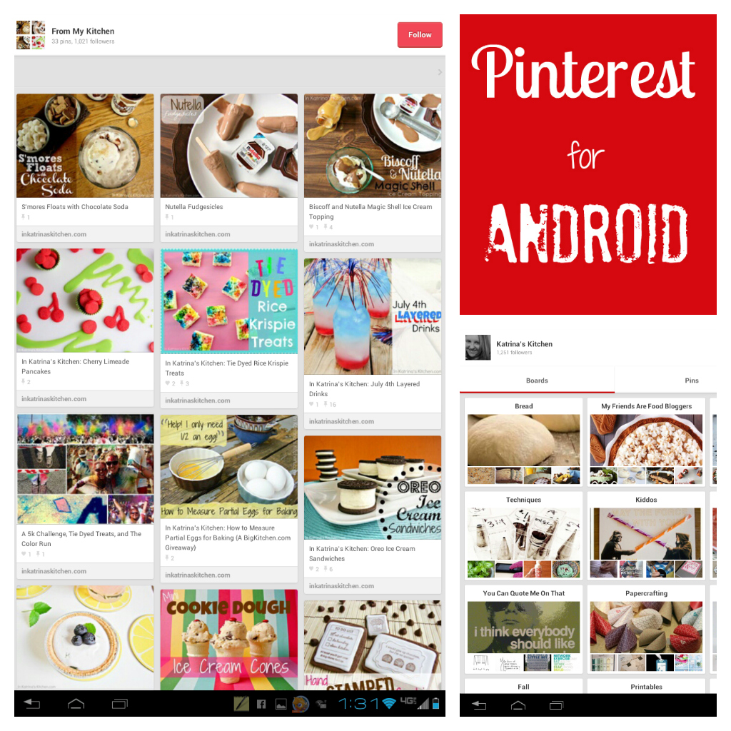 Verizon Wireless Savvy Gourmet Update (and Pinterest for Android)