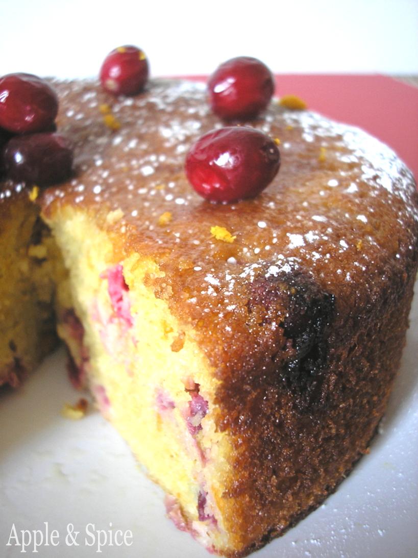 Apple & Spice: Whole Clementine, Cranberry & Almond Cake