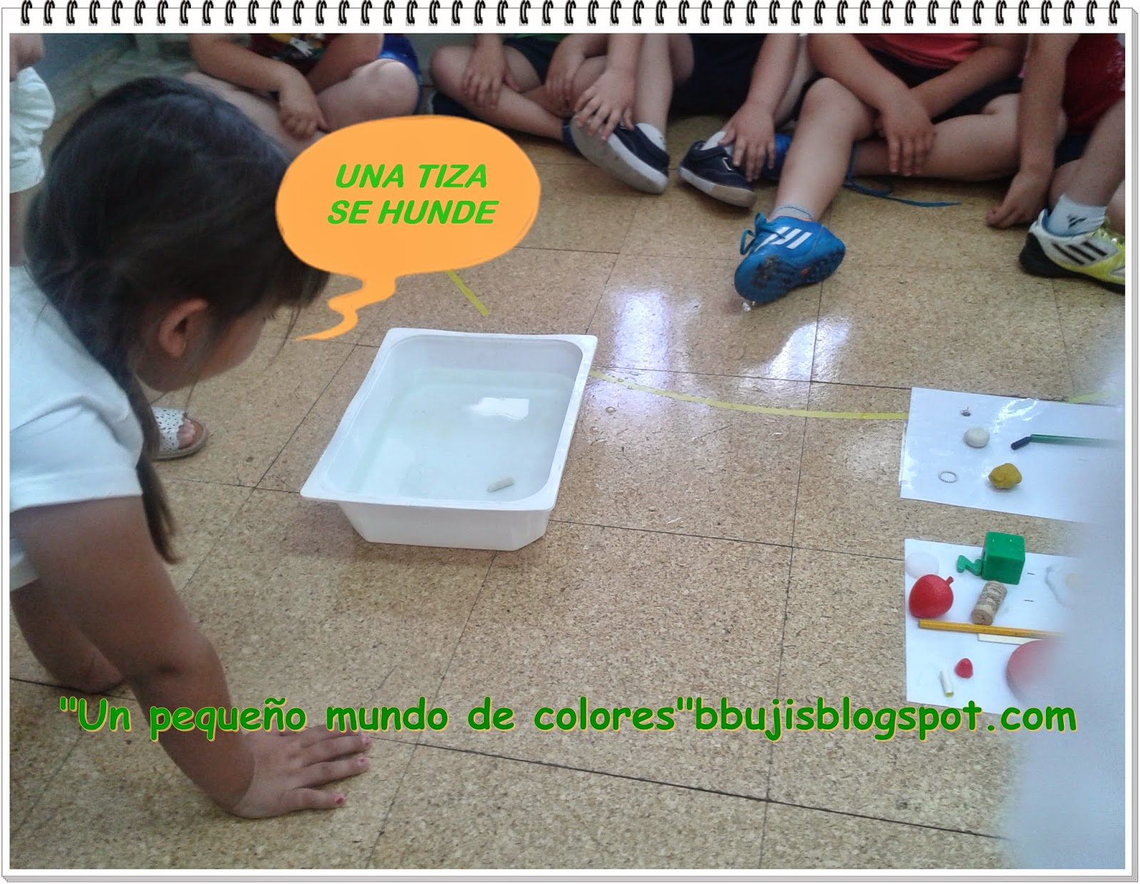 UN PEQUEÑO MUNDO DE COLORES: Experimentamos: ¿Flota o se hunde?