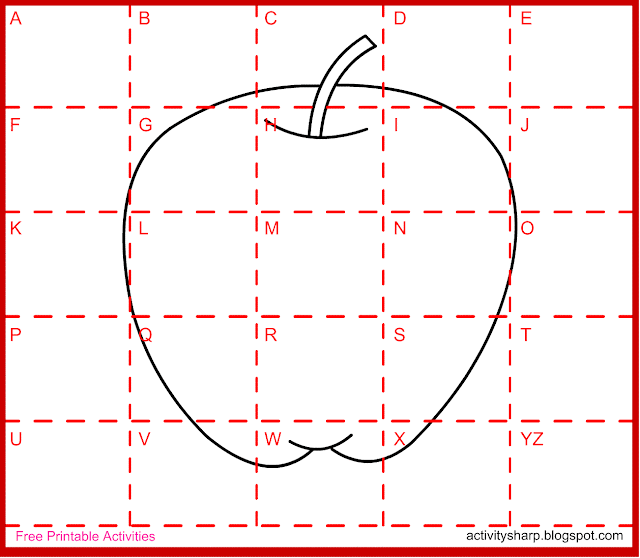 Free Printable Drawing Activity: Apple Drawing Activities
