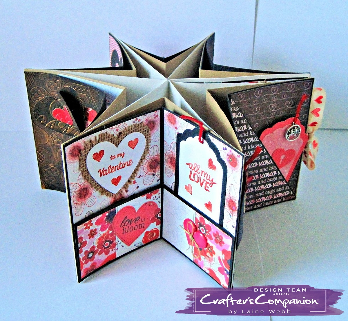 Dream Laine: Make a Valentines Star Book Album/Card.