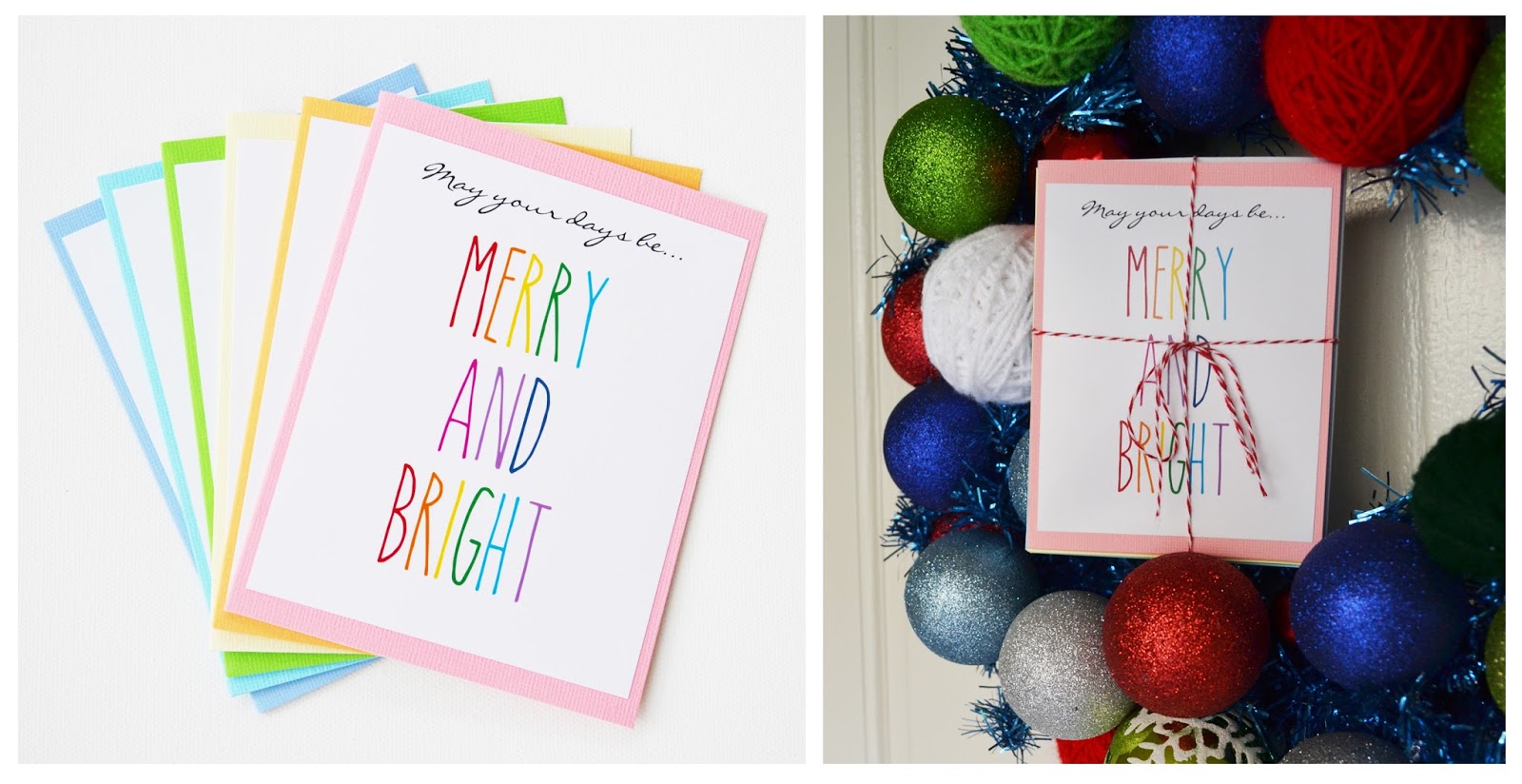 Polkadots on Parade: Merry & Bright Printables!
